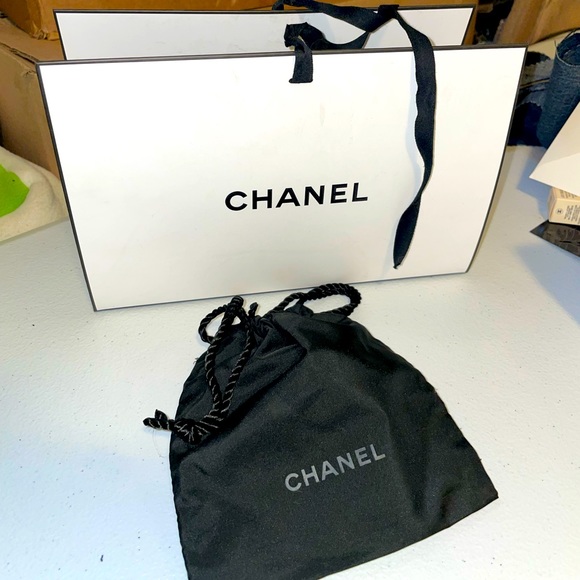 CHANEL | Bags | Chanel Gift Bag And Small Pouch | Poshmark